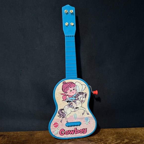 Mattel | Toys | Mattel 97 Cowboy Guitar Wind Up Music Toy | Poshmark